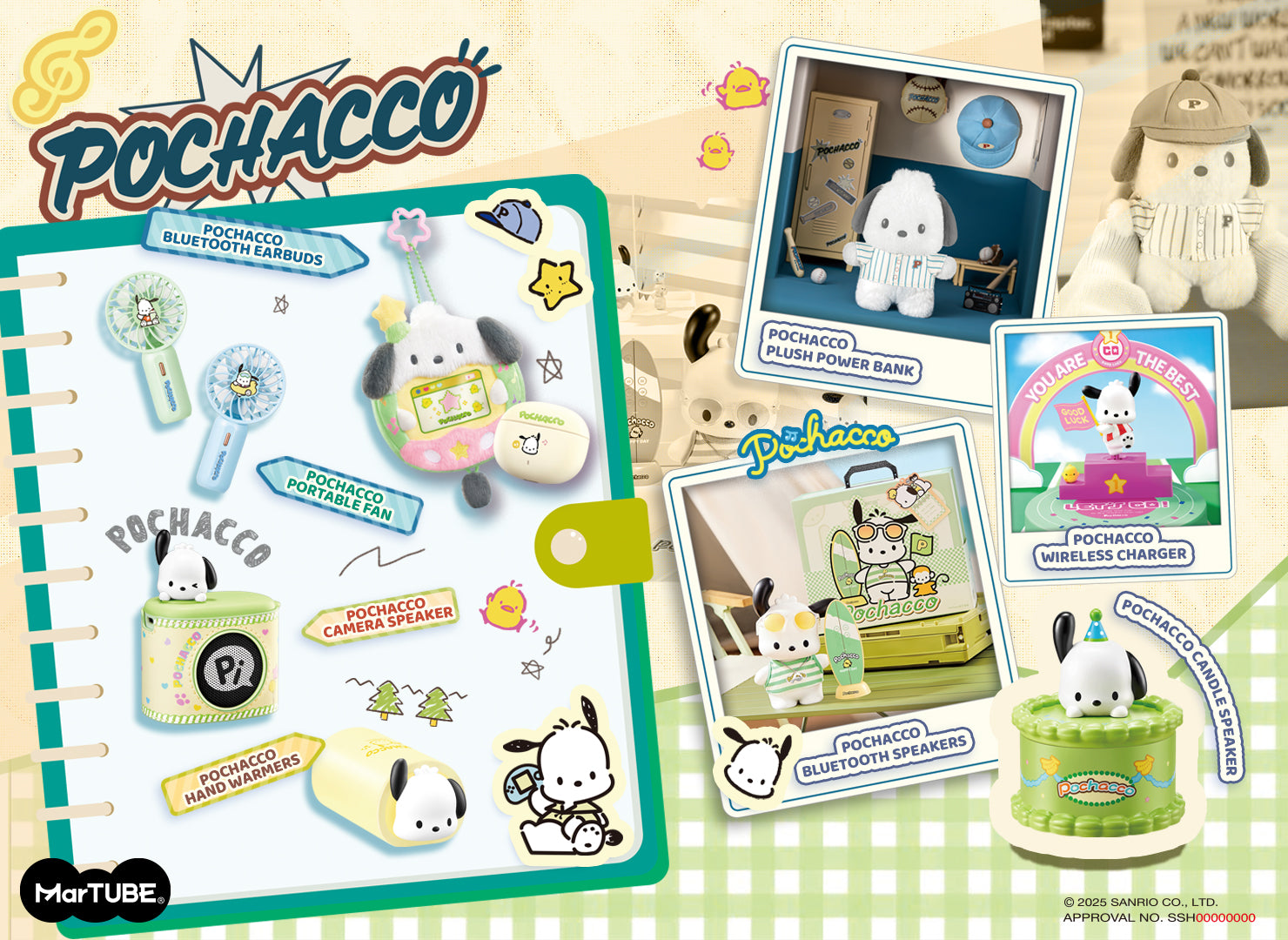 Pochacco Series - Adorable stationery and gifts